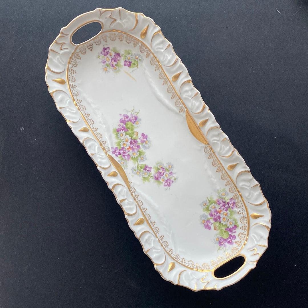Antique and Vintage China Plates Dishes and Trays With Purple - Etsy