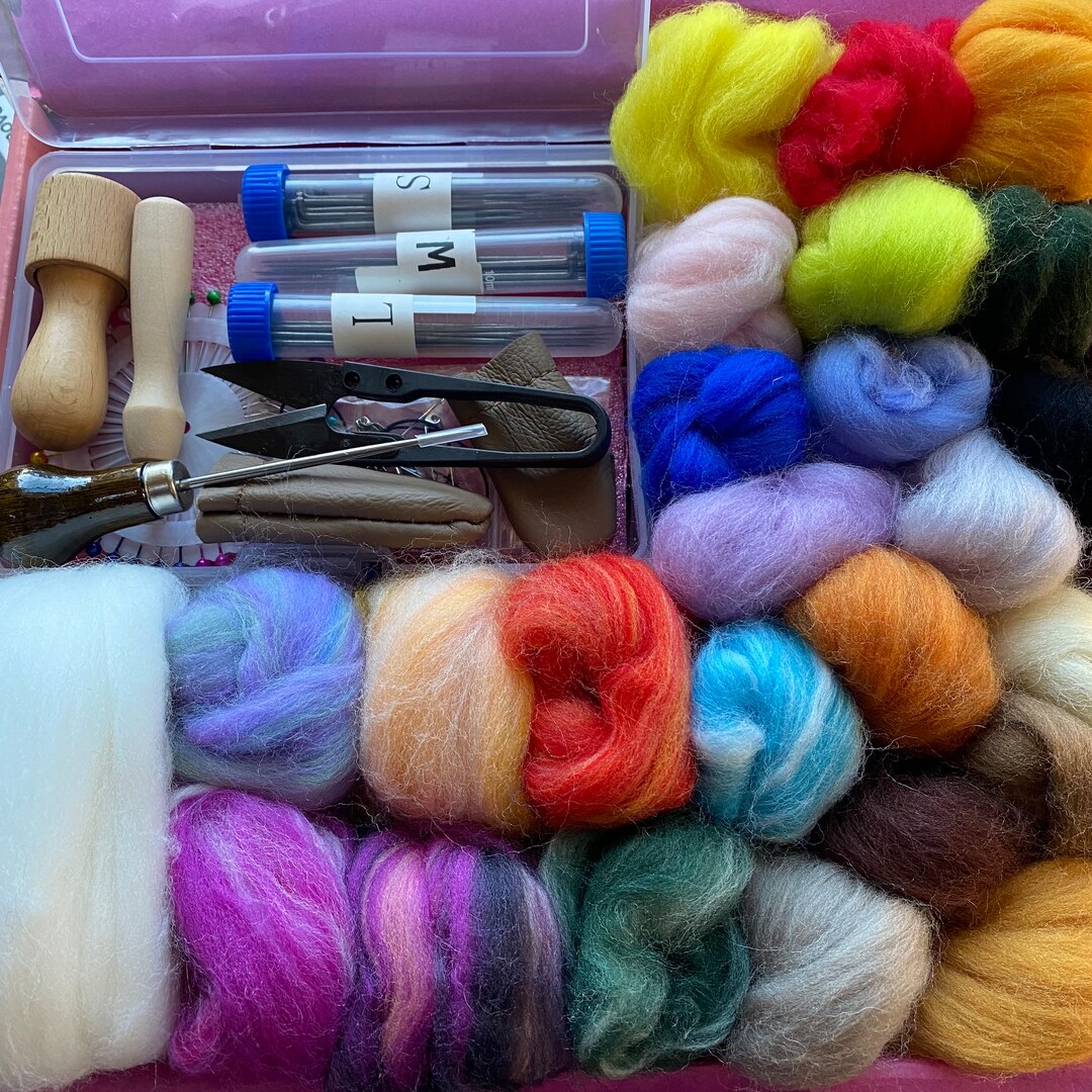 Needle Felting Craft Gift Kit for Adult Tween Felt Supplies Tools for ...