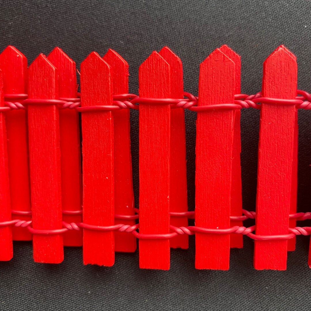 Miniature Mini Picket Fence for Dollhouse Fairy Garden House Decor for ...