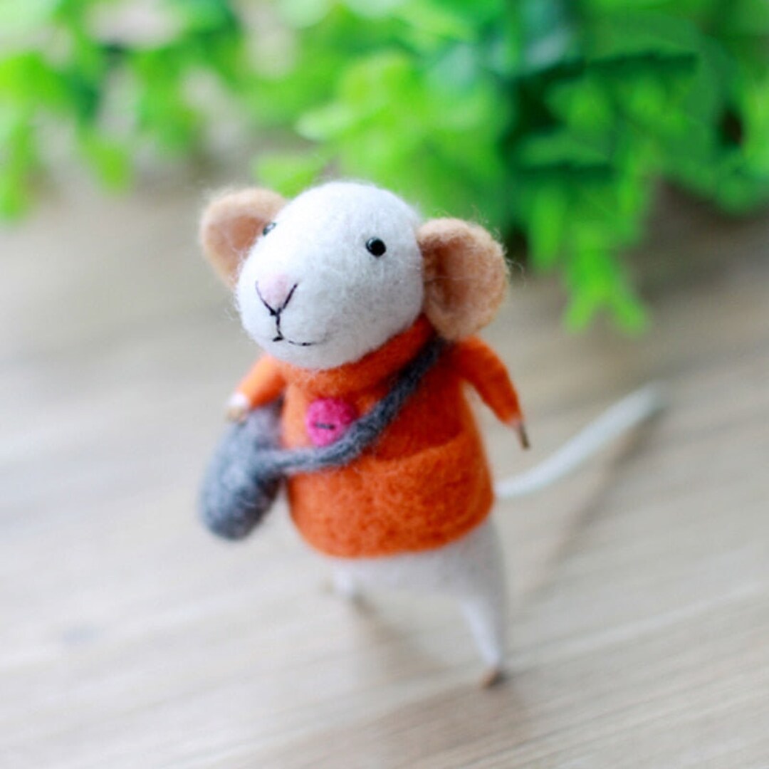 Back 2 School Diy Mouse House Family Needle Felting Kits - Etsy
