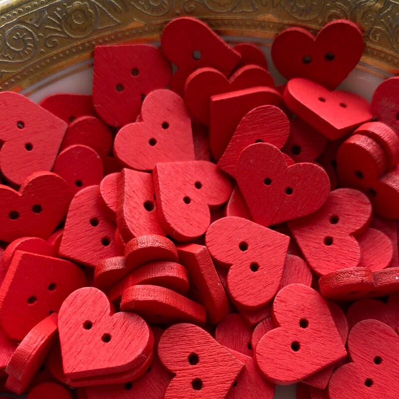 Heart Buttons - Etsy