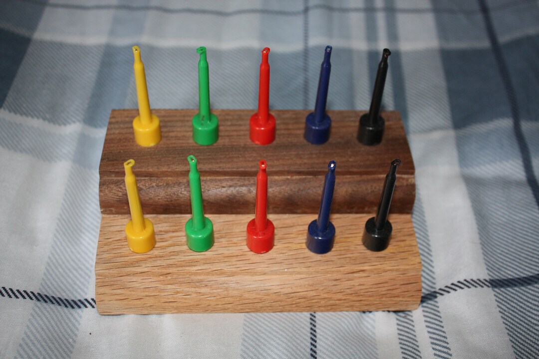 Fly Tying Drying Stand 2 Tier Oak and Walnut Holds 10 Flies Furniture ...