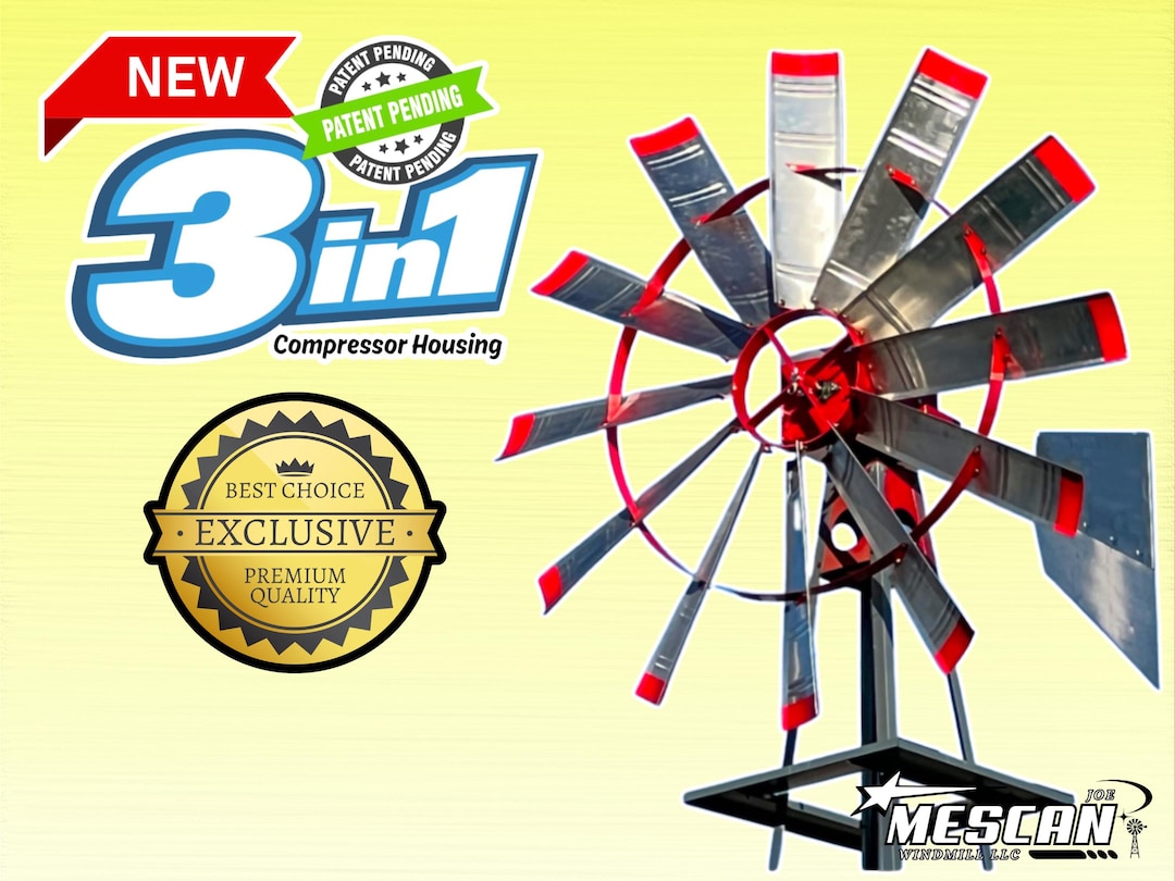 ALL NEW! - 33ft Farm Windmill Decor Ornamental Windmill Decorative ...