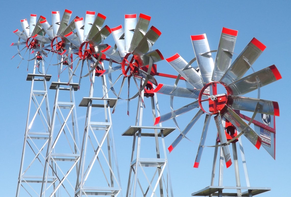 Joe Mescan Windmill LLC - 13ft (double Bellow) Windmill Pond Aerator ...