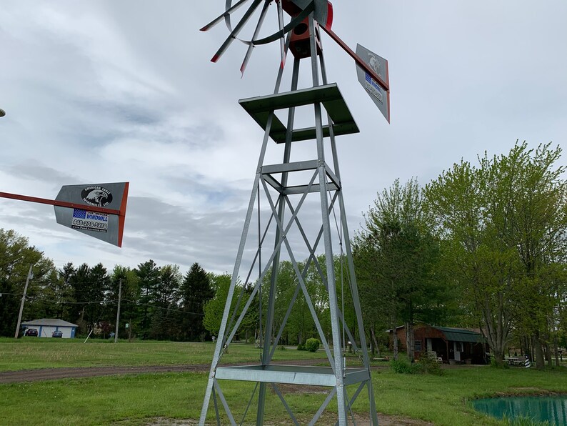 23ft (single Bellow) Windmill Pond Aerator | Pond Aeration Windmill ...