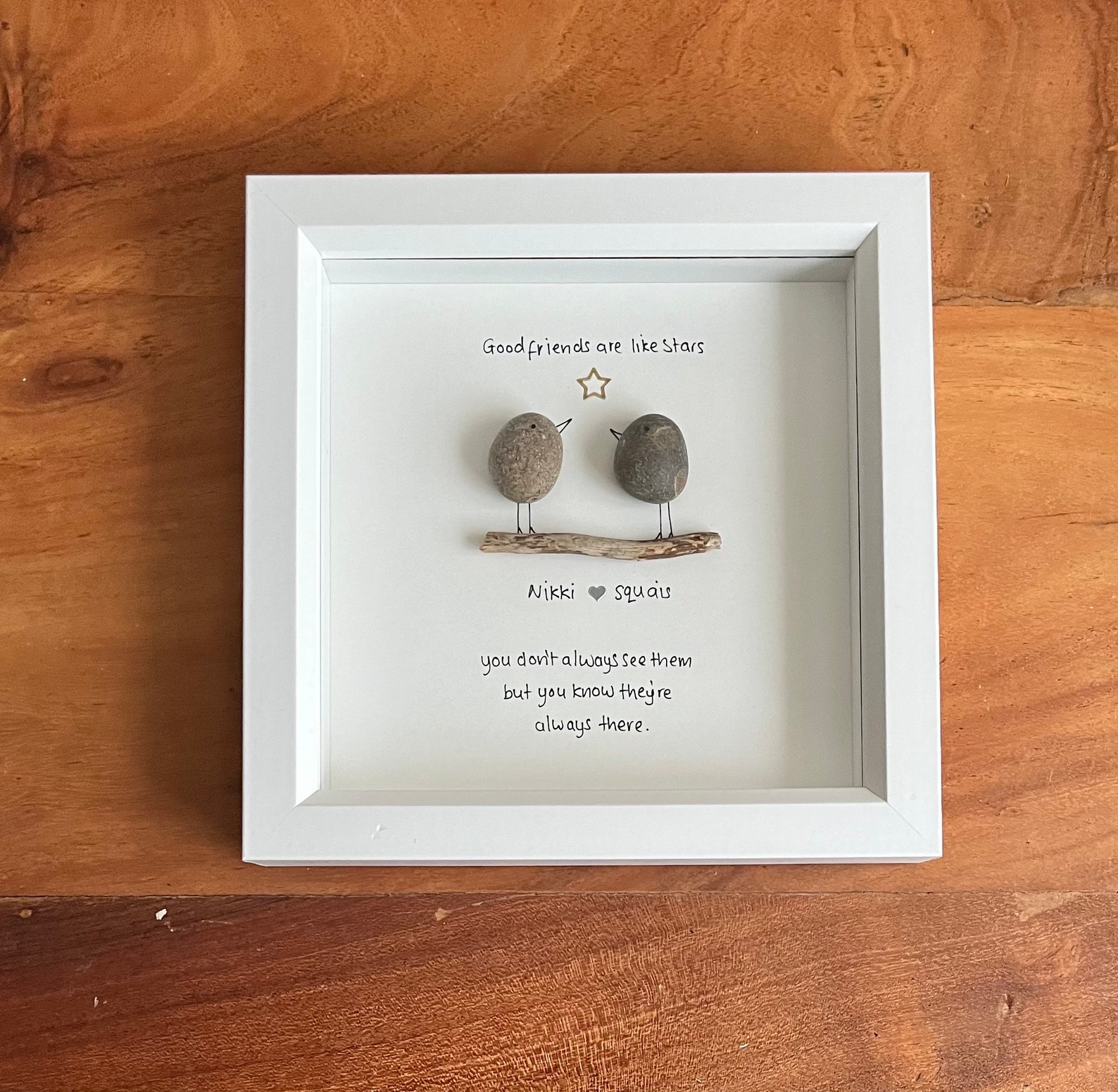 Friendship Pebble Art Friends Are Like Stars Birds - Etsy