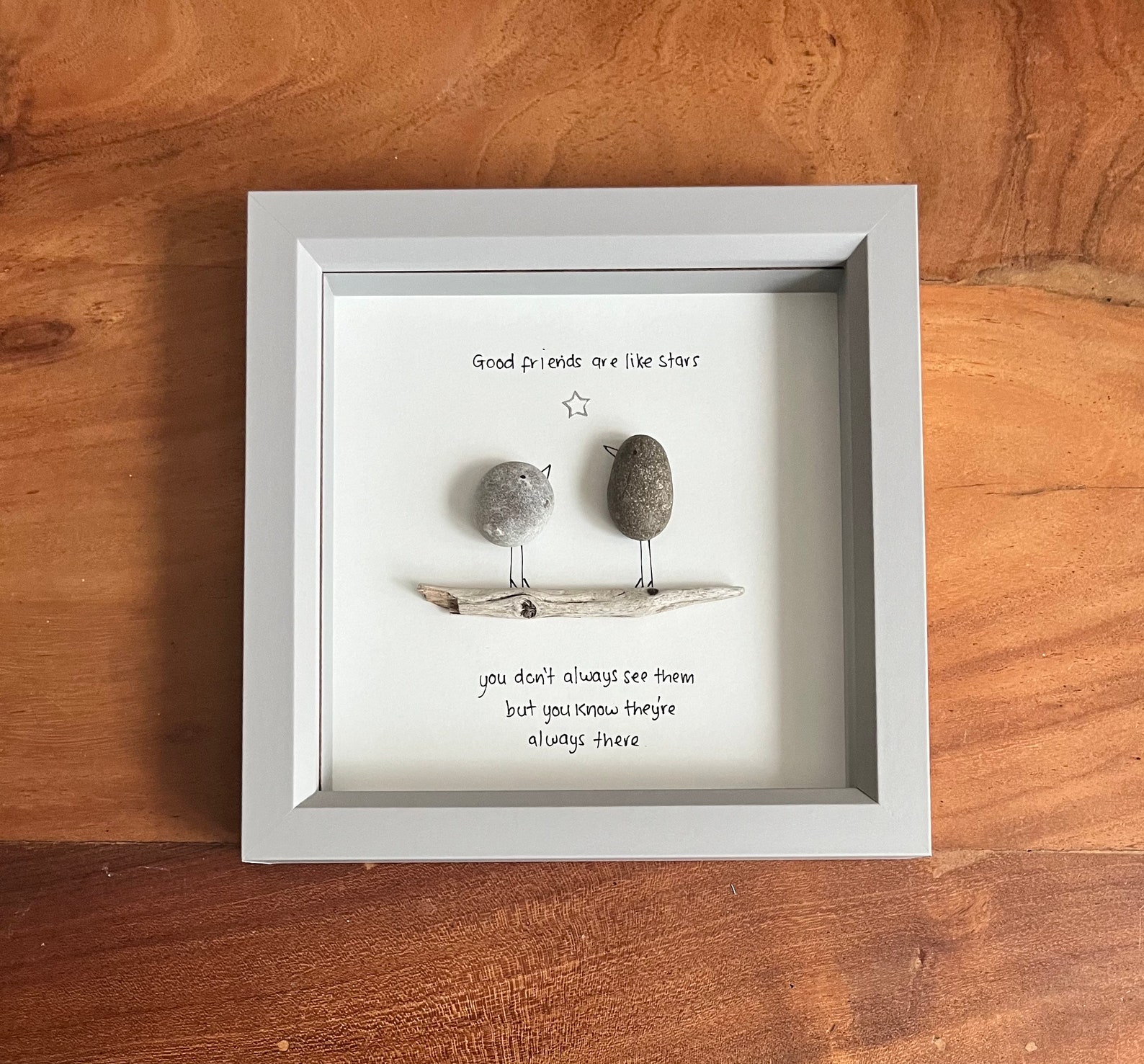Friendship Pebble Art Friends Are Like Stars Birds - Etsy