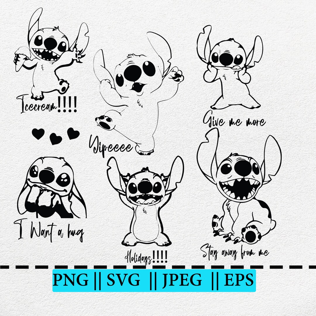 Lilo y stitch svg bundle files / lilo y stitch svg para Cricut - Etsy ...