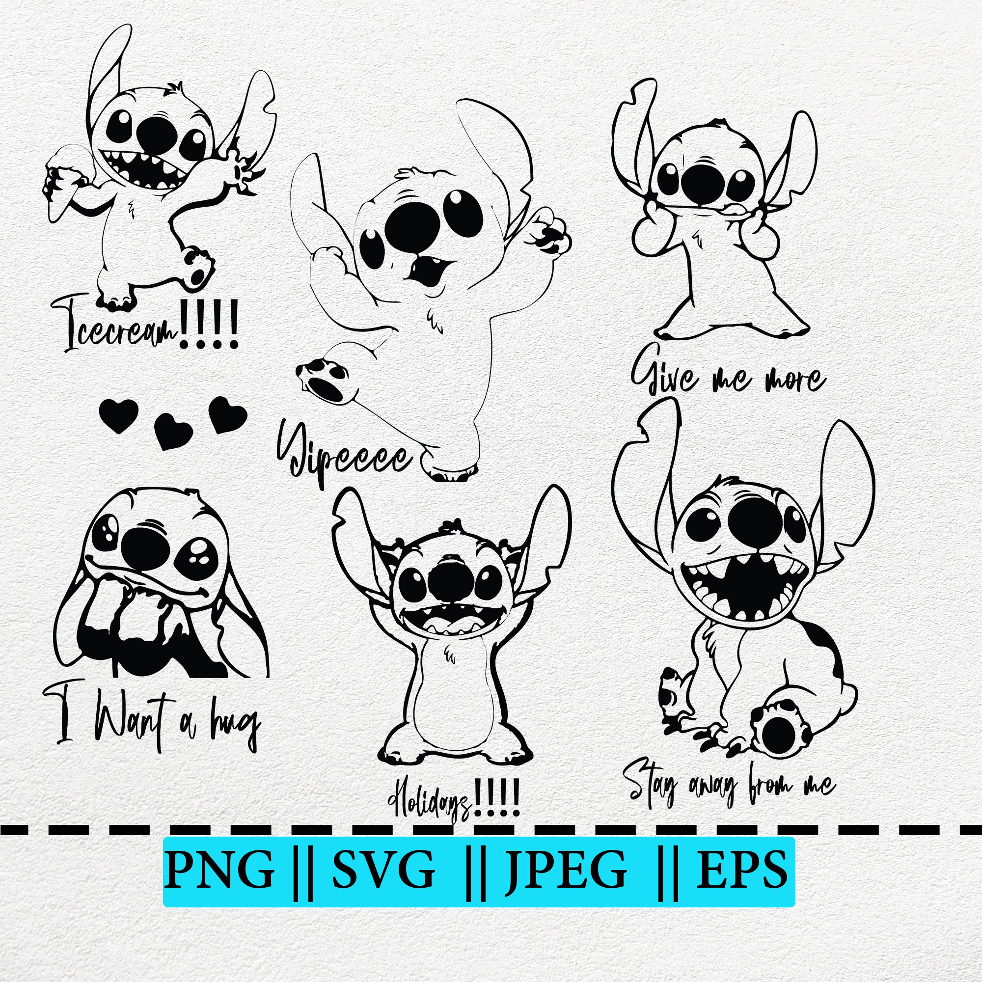 Lilo Y Stitch Svg Bundle Files Lilo Y Stitch Svg Para Cricut Etsy