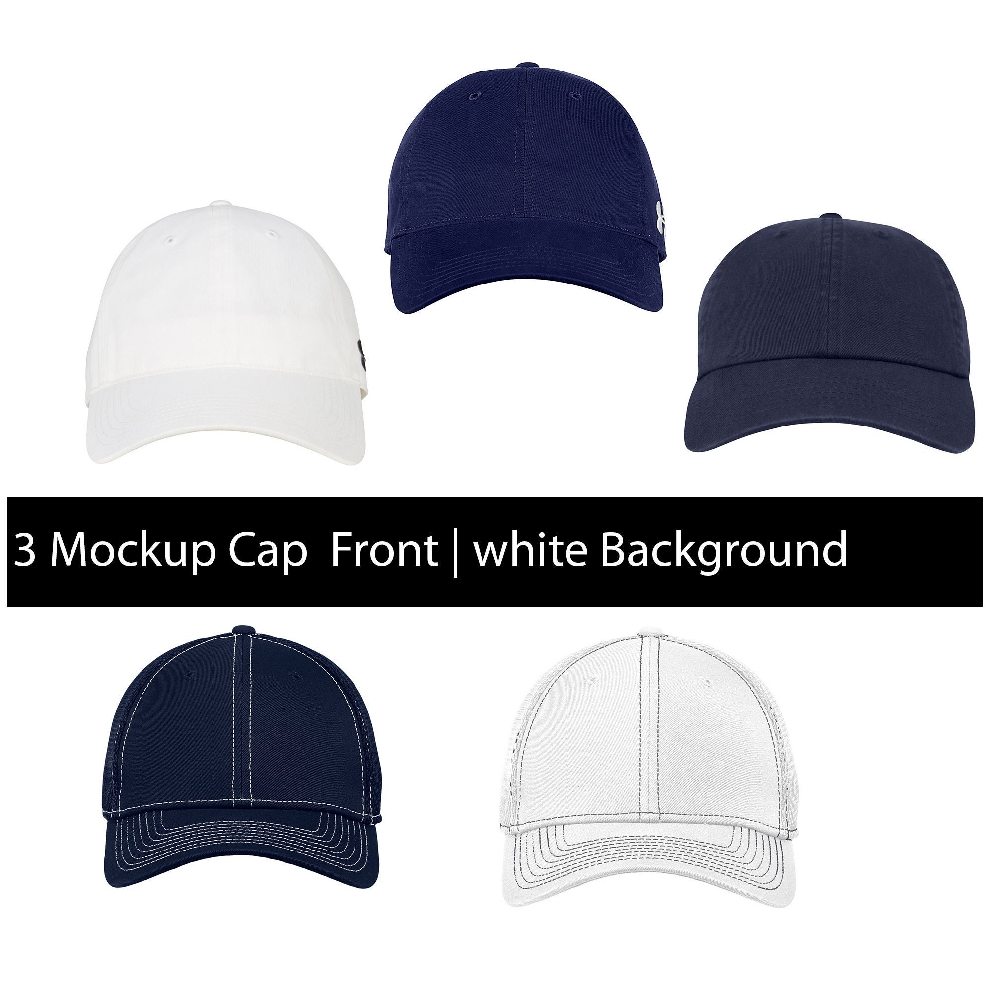 Mockup Bundle Cap Mockup Bundle Mockup Various Cap Mock Mockup White ...