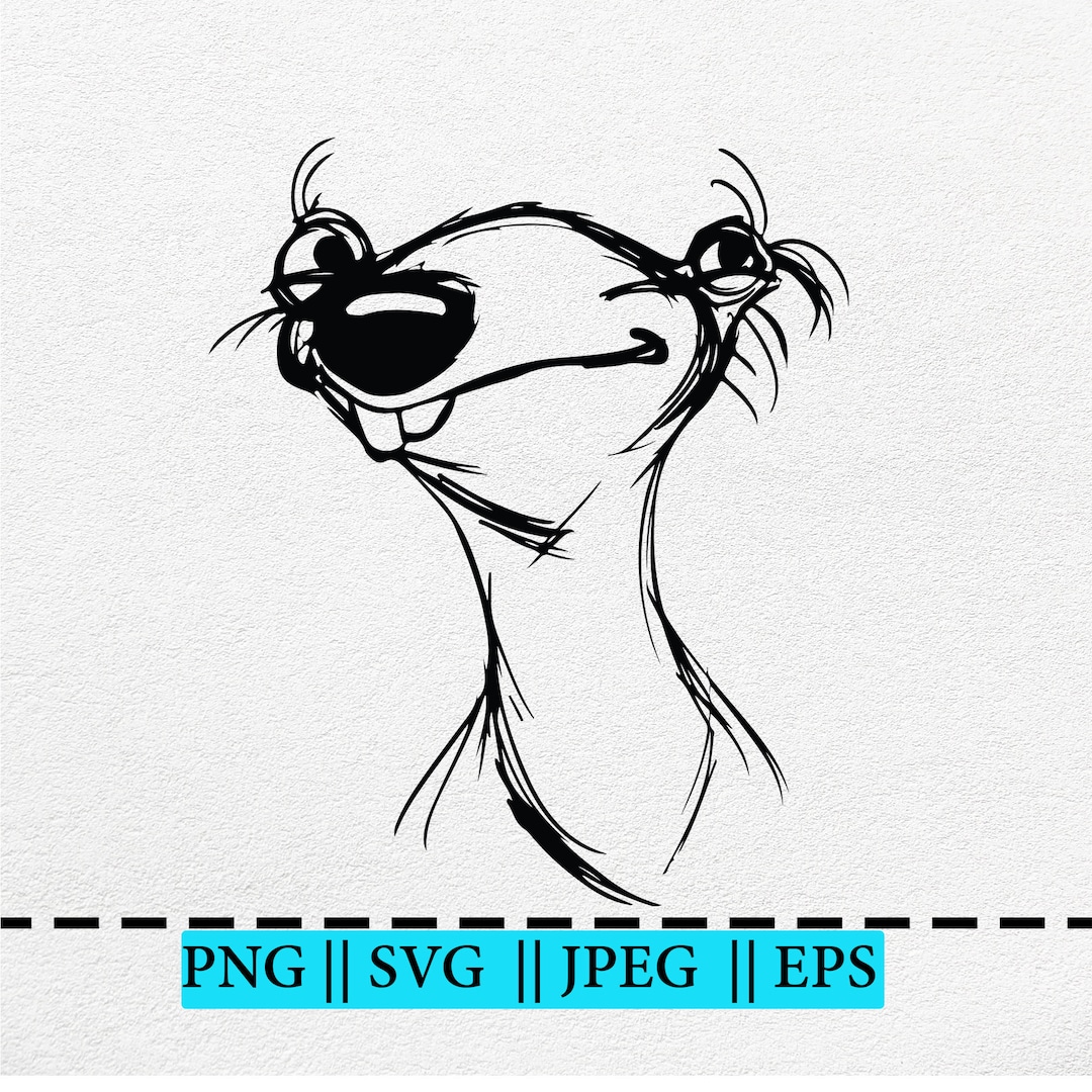 Ice Age Svg Ice Age Cricut Sid Svg Scrat Svg Manfred - Etsy Hong Kong