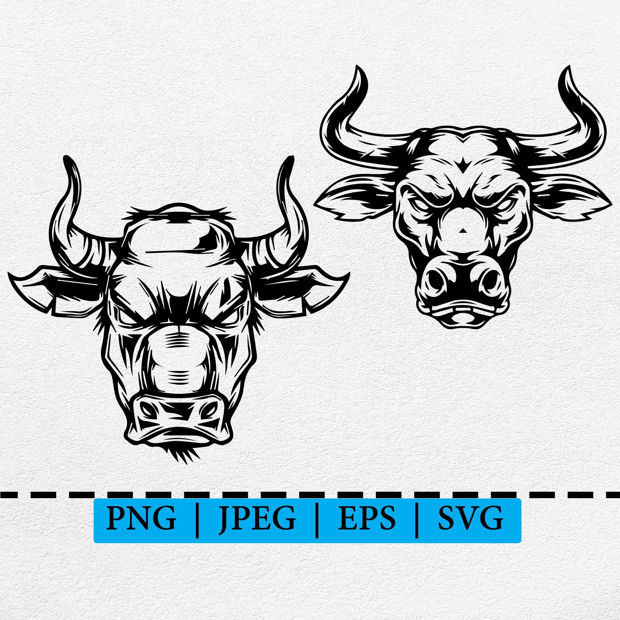 Real Angry Bull Face
