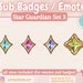Star Guardian Sub Badges, Twitch Star Guardian Emotes, Star Guardian ...