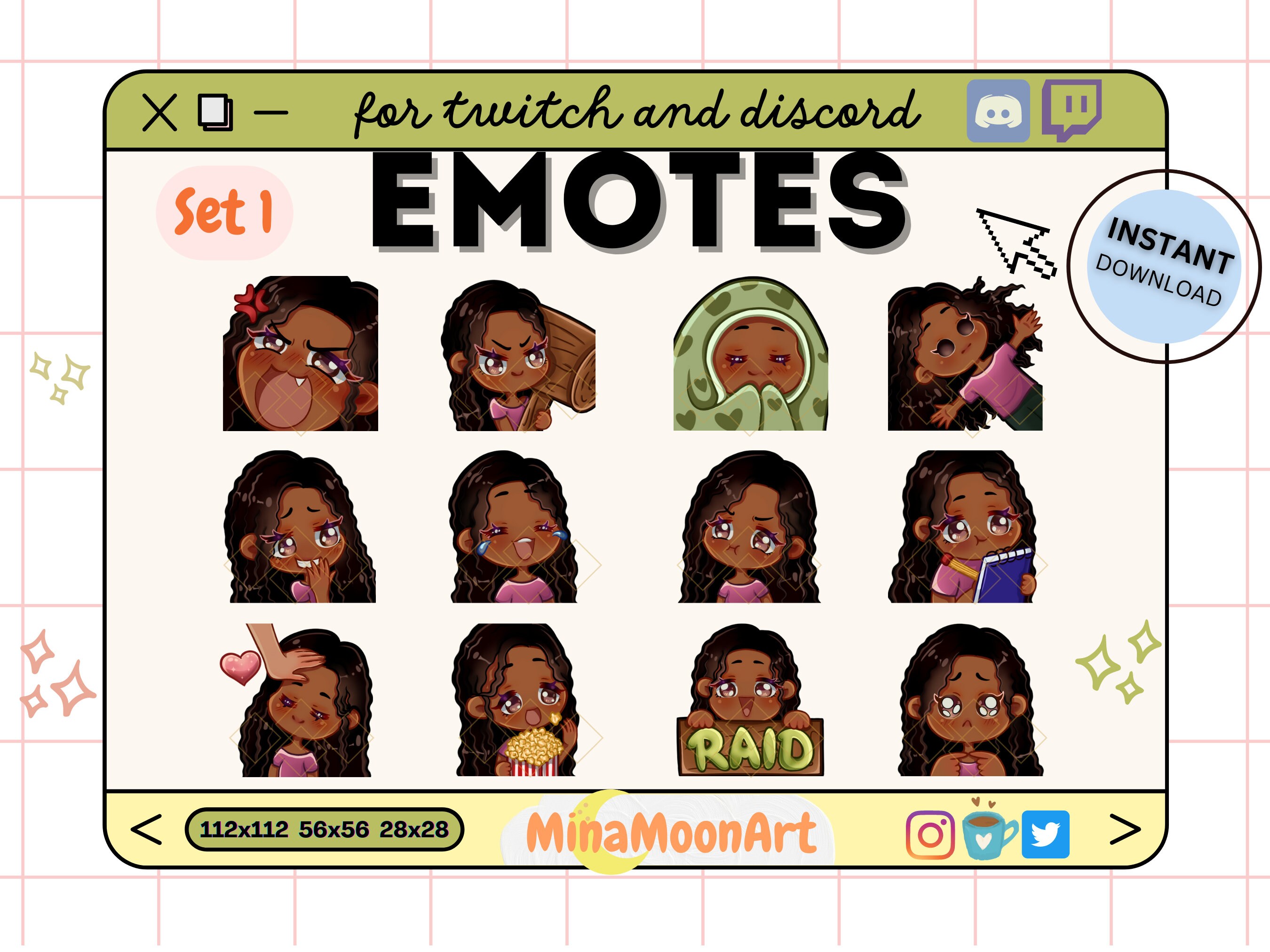Custom Twitch Emotes, Custom Emotes Twitch, Twitch Emotes Custom, Chibi ...