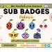 Pikmin Badges, Twitch Pikmin Sub Badges, Pikmin Twitch Sub Badges ...