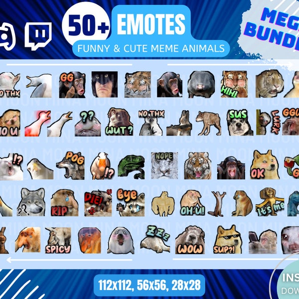 Animal Meme Emotes - Etsy