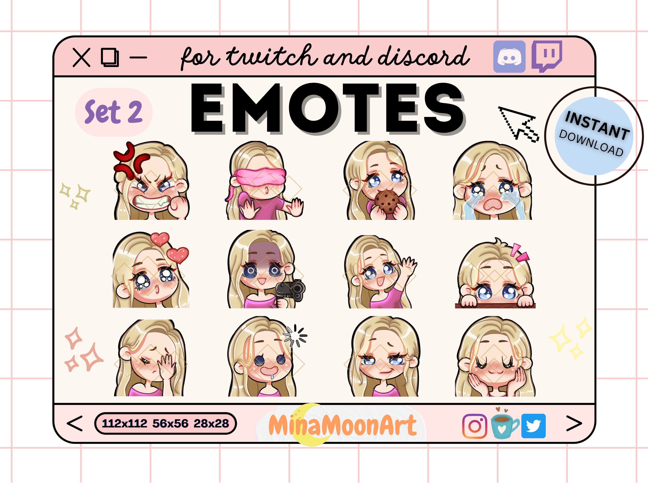 Custom Twitch Emotes, Custom Emotes Twitch, Twitch Emotes Custom, Chibi ...