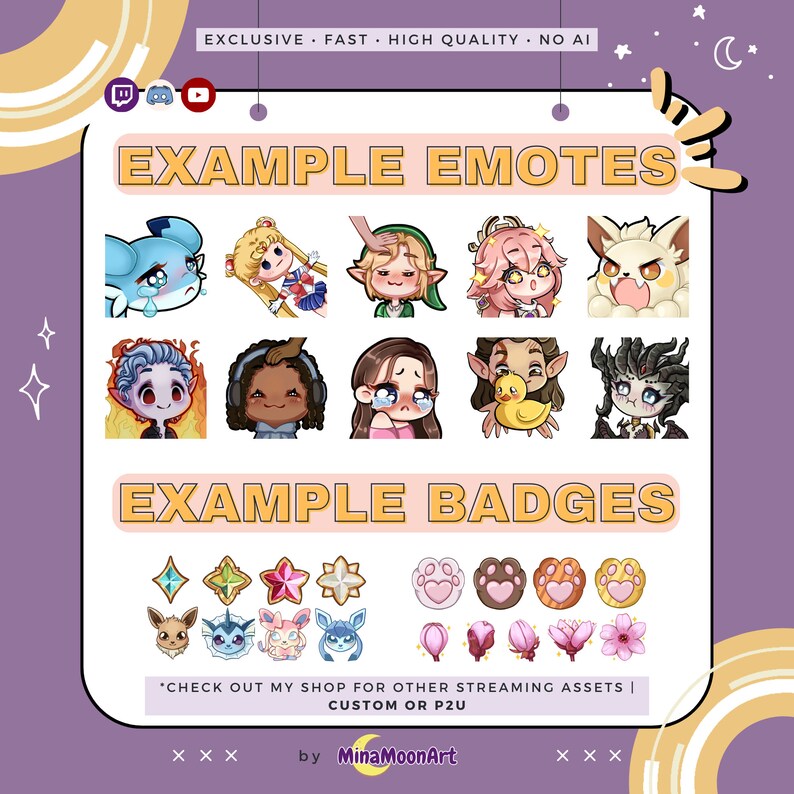 Custom Animated Twitch Emotes, Animated Emotes Twitch, Twitch Custom ...