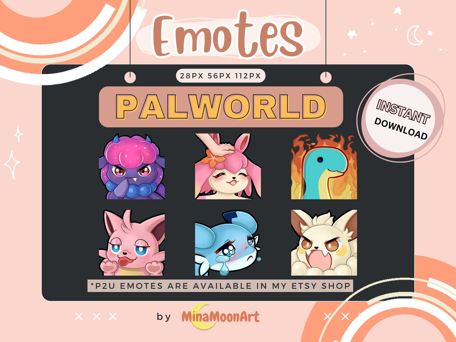 Palworld Twitch Emotes, Palworld Emotes, Twitch Emotes Palworld, Pal ...