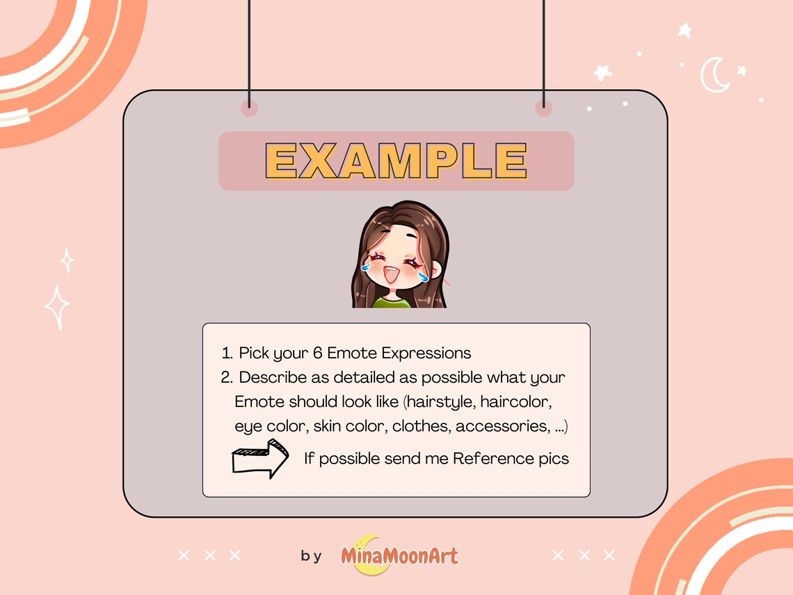 6 Custom YCH Emotes, Custom Chibi Emotes for Twitch, Kick, Discord ...