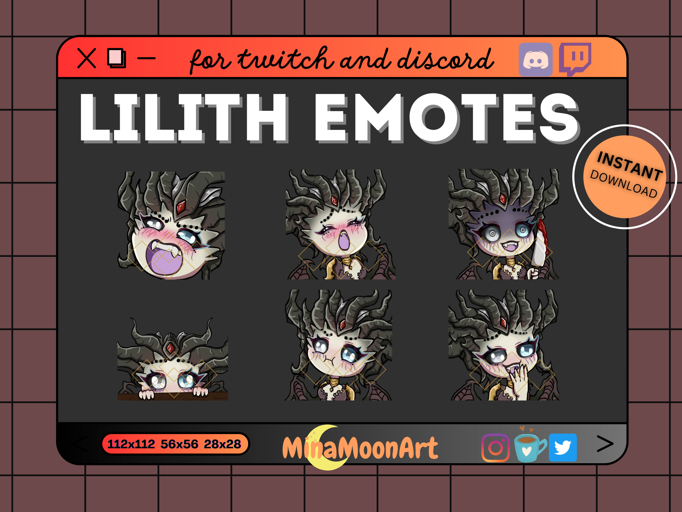 Diablo 4 Lilith Emotes for Twitch, Discord (digital Download) - Etsy