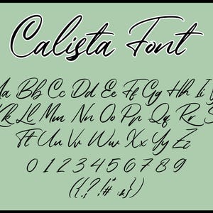 Calista Font, Calligraphy Font SVG, Fonts for Canva, Wedding Fonts ...