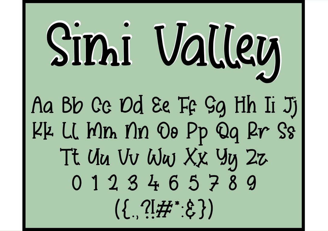 Simi Valley Font, Font Bundle, Cursive Font Bundle, Script Fonts, Canva ...
