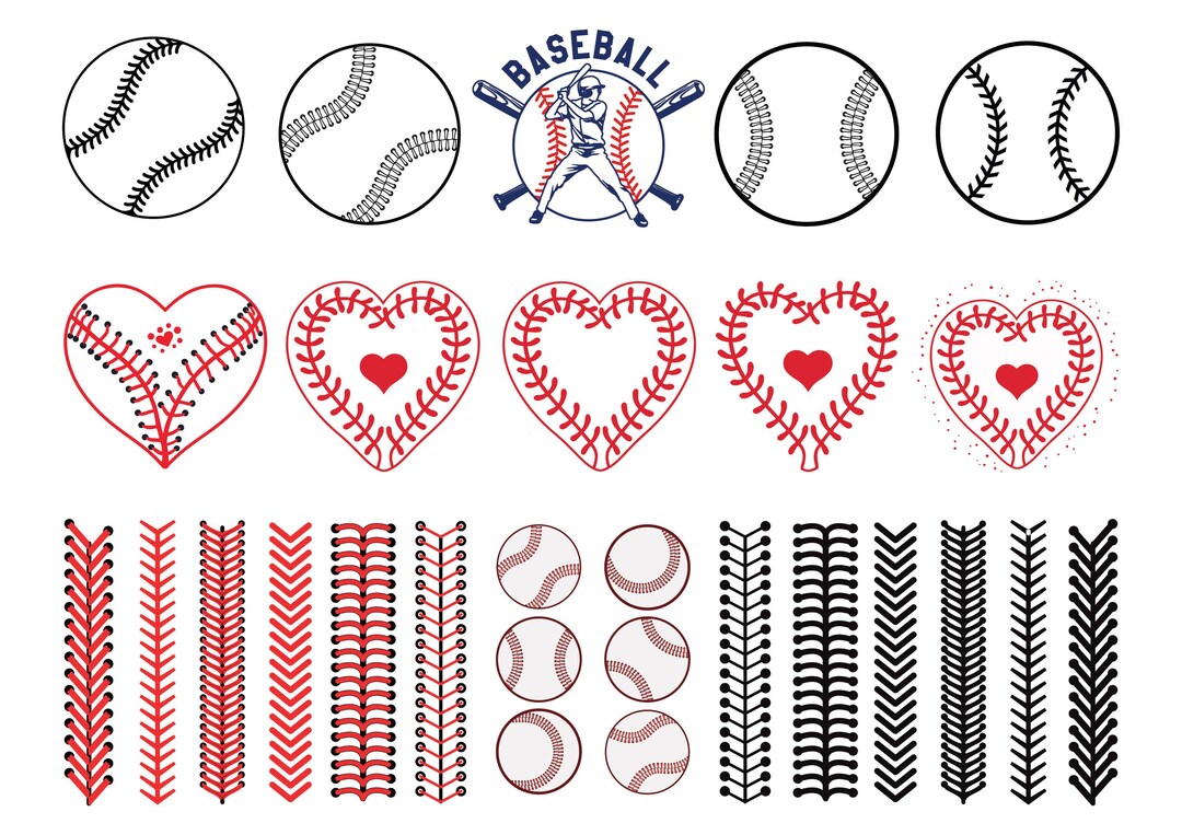 Baseball SVG PNG Bundle, Sports Clipart, Cutfiles for Cricut, Baseball ...