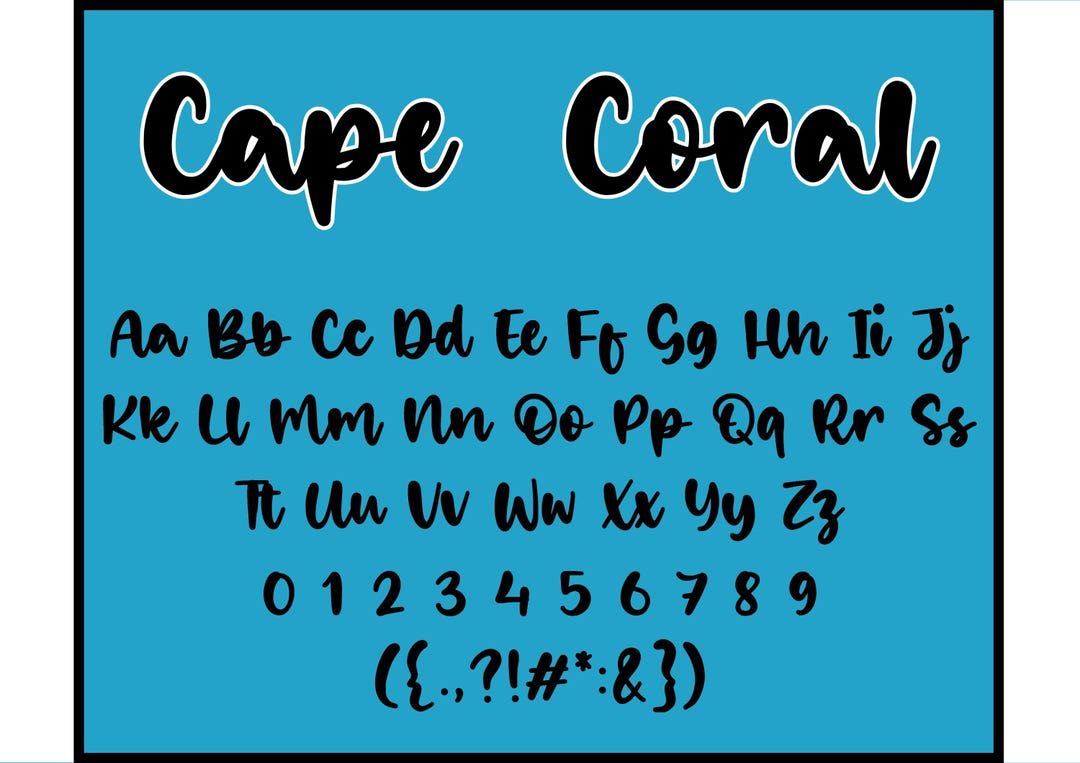 Cape Coral Font, Calligraphy Font SVG, Fonts for Canva, Wedding Fonts ...
