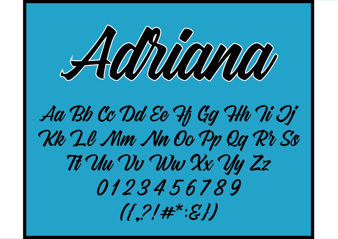 Adriana Font, Calligraphy Font SVG, Fonts for Canva, Wedding Fonts, Handwritten Font SVG, Script ...