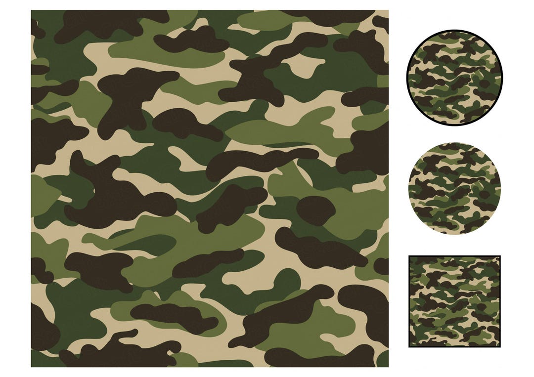 Camouflage SVG, Camouflage PNG, Camo Pattern, Clipart for Cricut, Digital Files, Files for ...