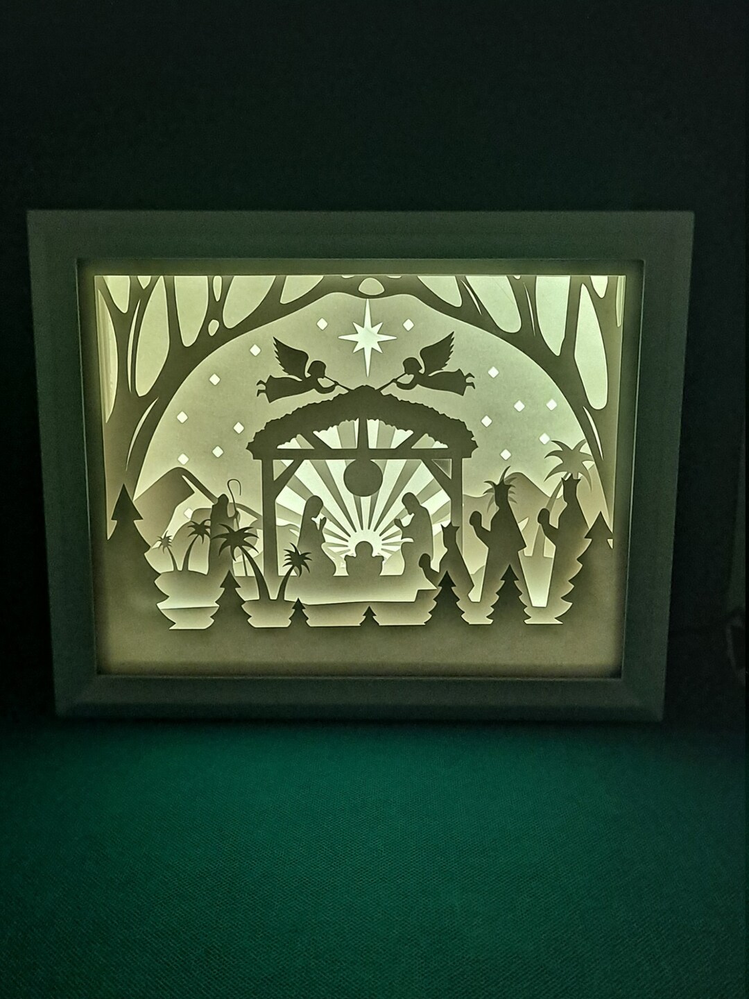 Christmas Nativity 8x10 Inch Lightbox - Etsy