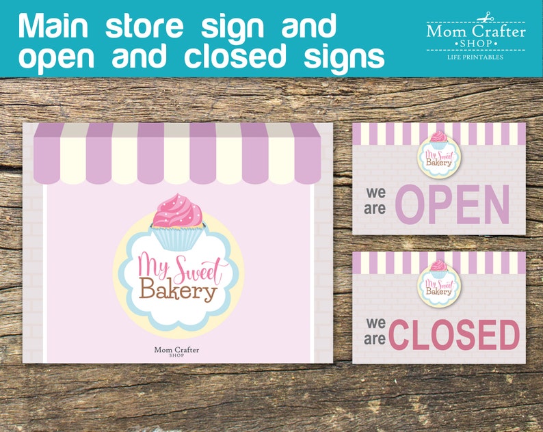 Pretend Play Bakery Set | Printable | Instant Download Play Set ...