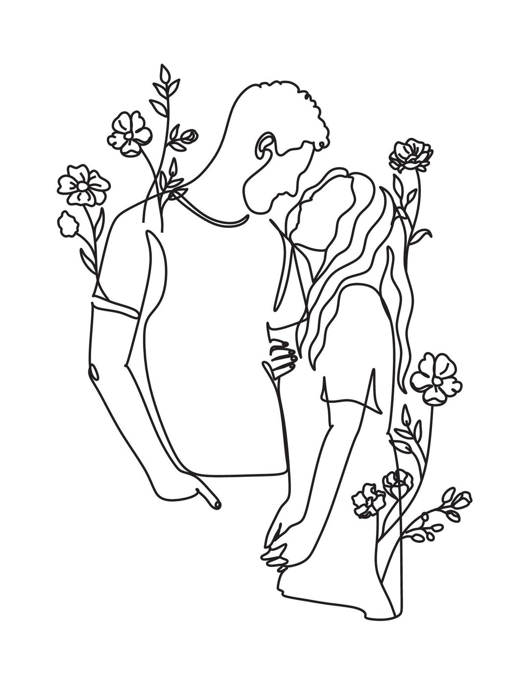 Couple Line Art Package - Etsy