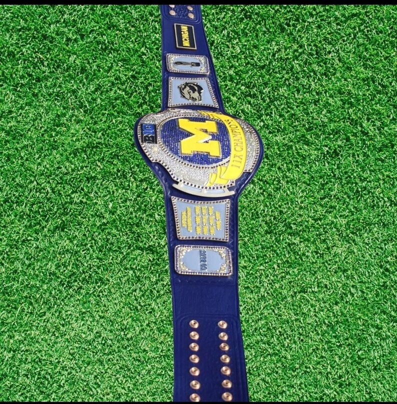 Michigan Championship Custom Design Customized Title Belt - Etsy
