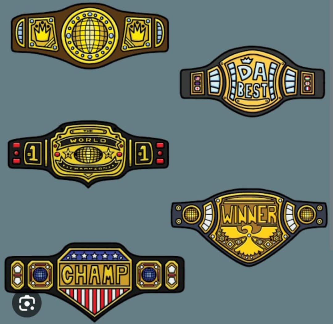 CUSTOM DESIGN CUSTOMIZED Wrestling Title Belts - Etsy