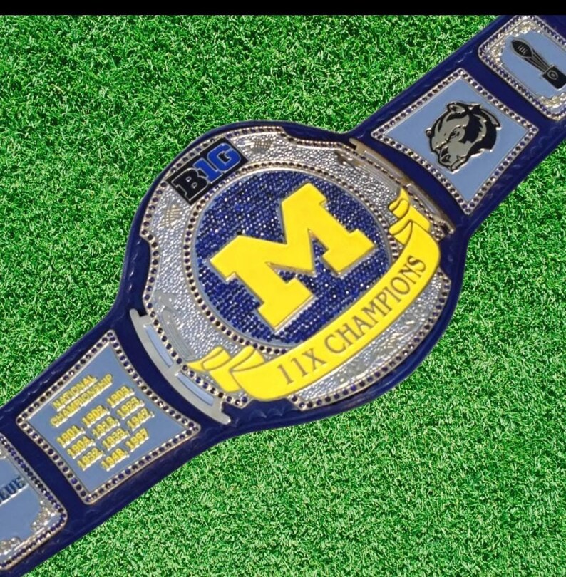 Michigan Championship Custom Design Customized Title Belt - Etsy