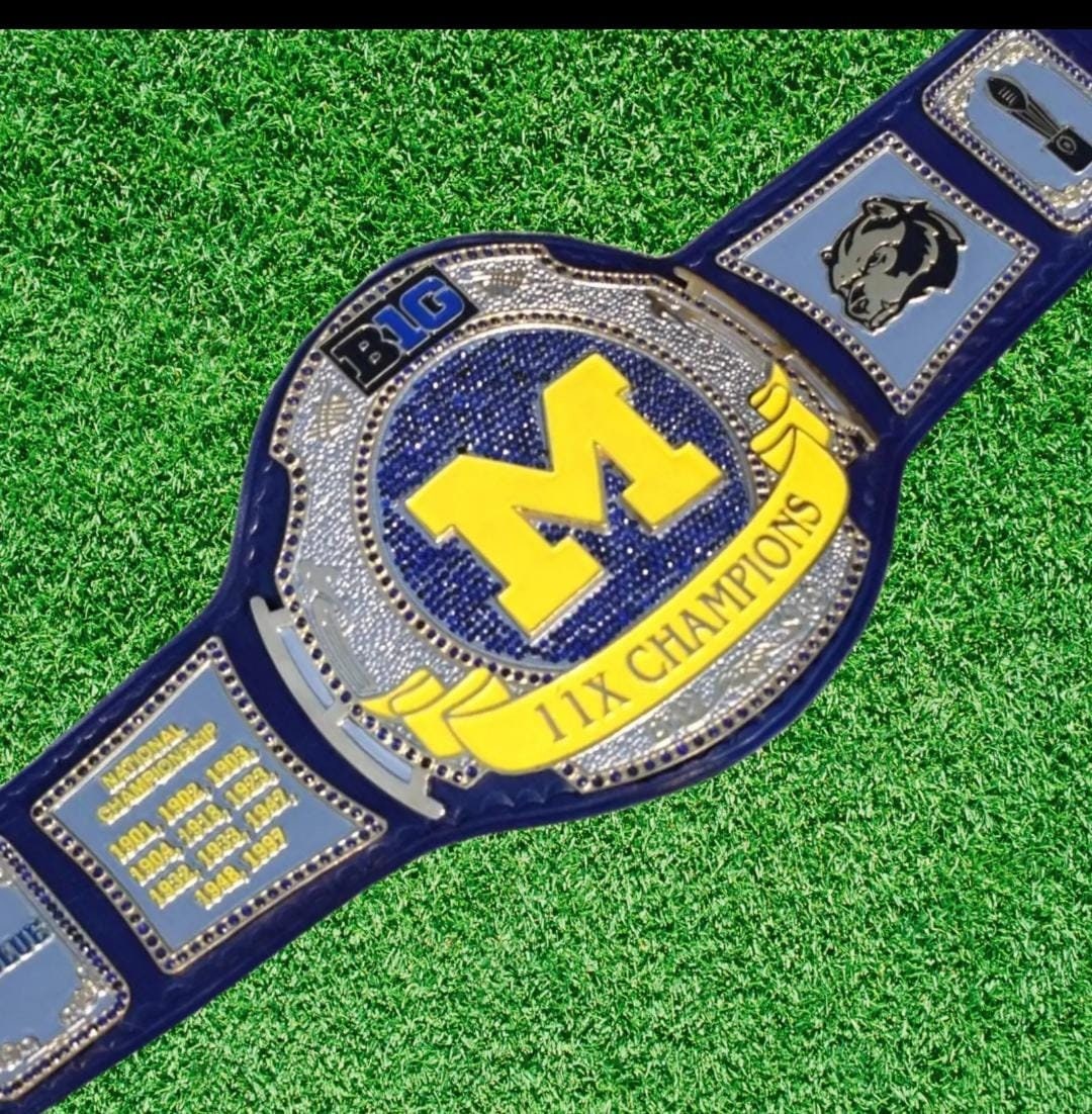 Michigan Championship Custom Design Customized Title Belt - Etsy