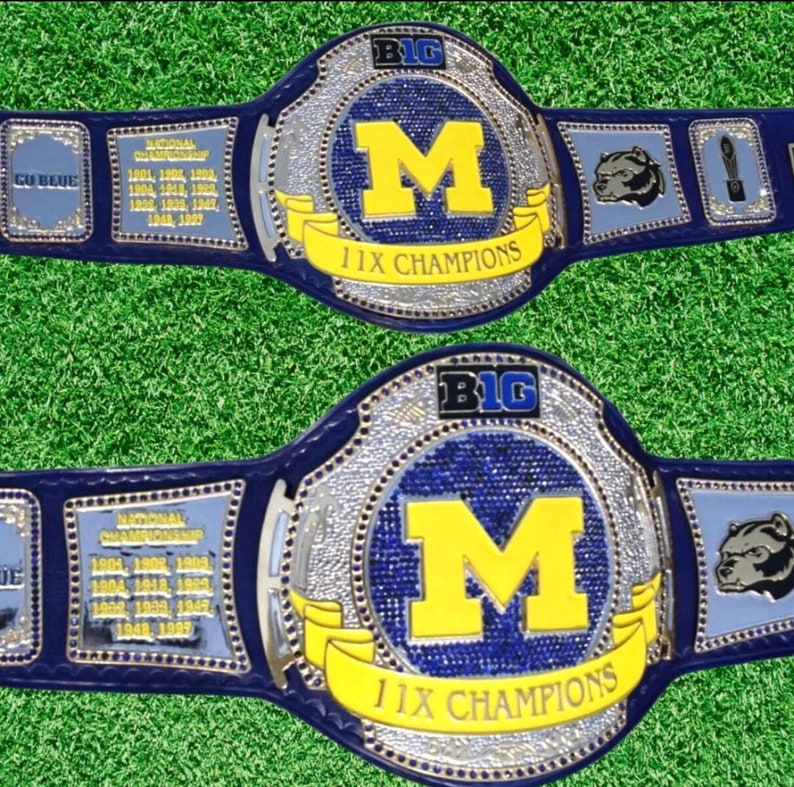 Michigan Championship Custom Design Customized Title Belt - Etsy