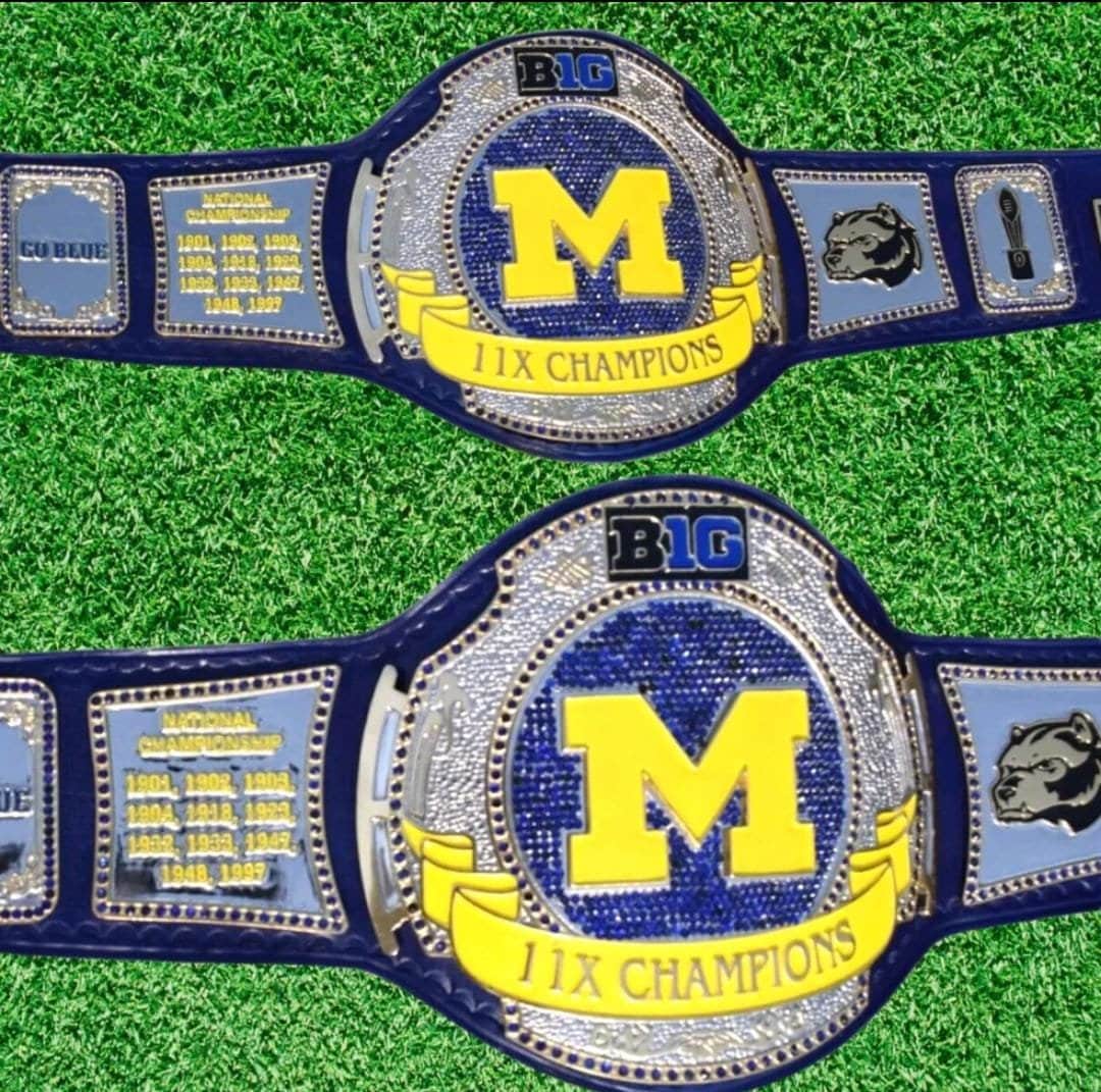Michigan Championship Custom Design Customized Title Belt - Etsy