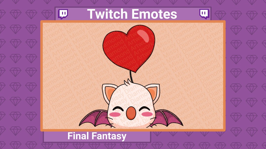 Moogle Love Emote - Etsy