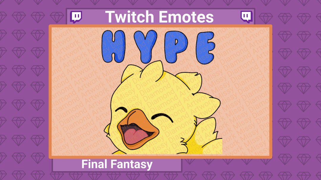 Chocobo Hype Emote - Etsy
