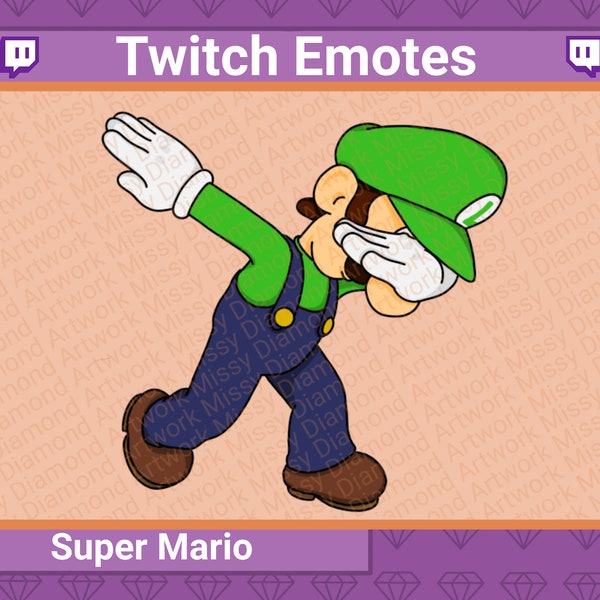 Luigi Emote - Etsy