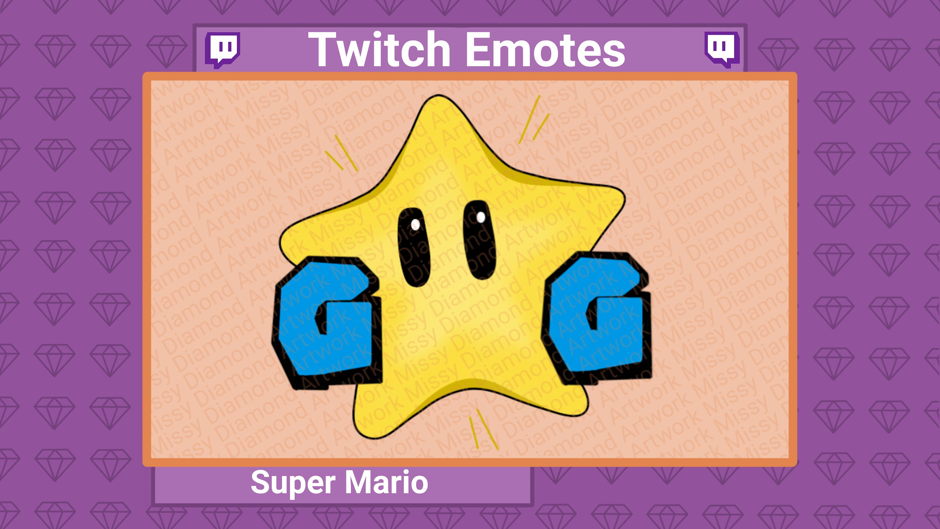 Mario Star GG Emote - Etsy
