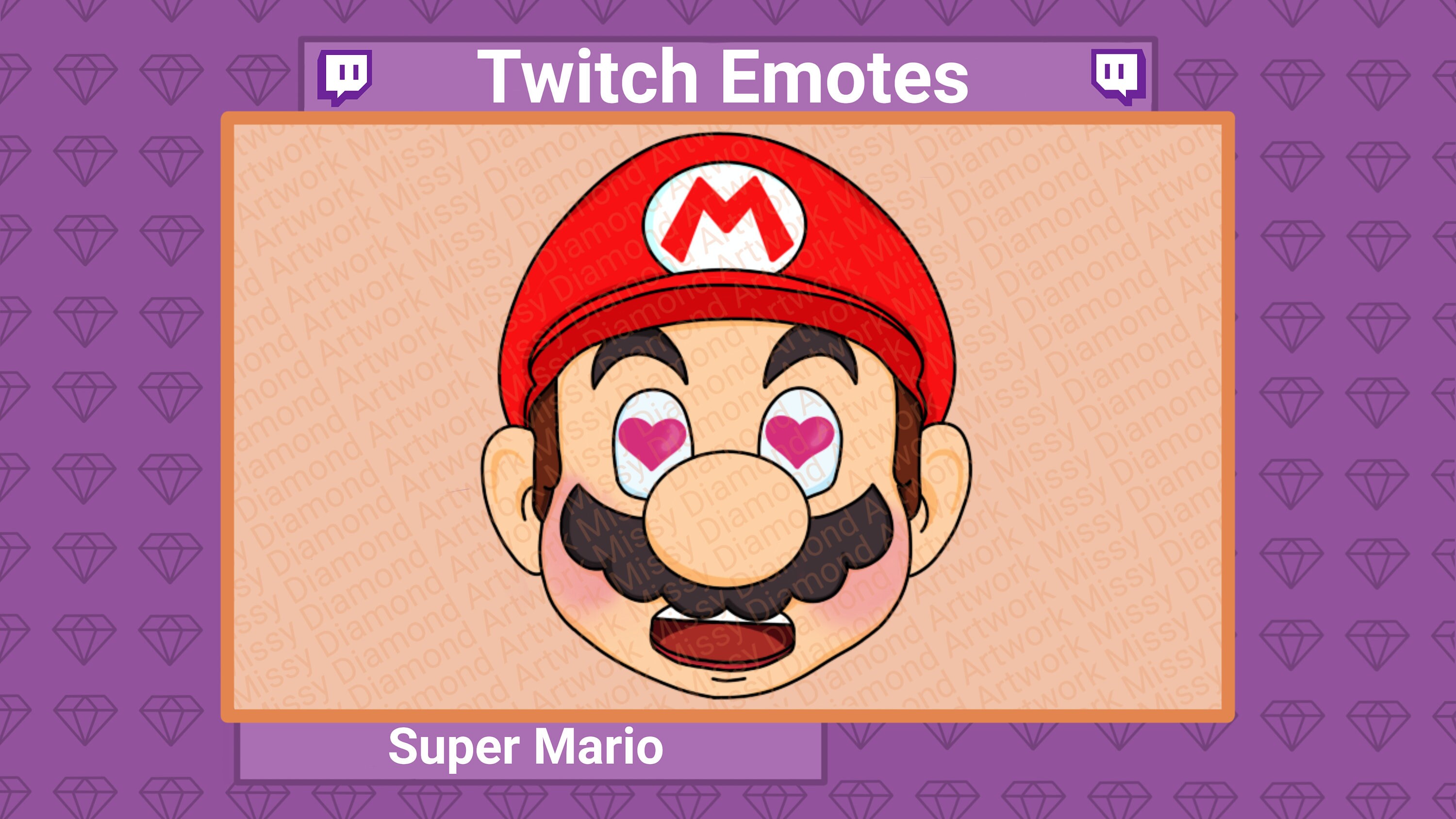 Mario Heart Eyes Emote (Instant Download) - Etsy