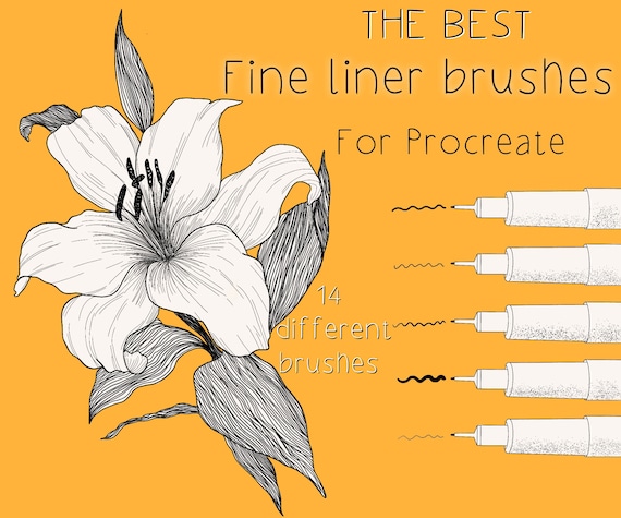 Fine Liner Procreate Brushes Perfect for Doodling Doodle Brush - Etsy Australia