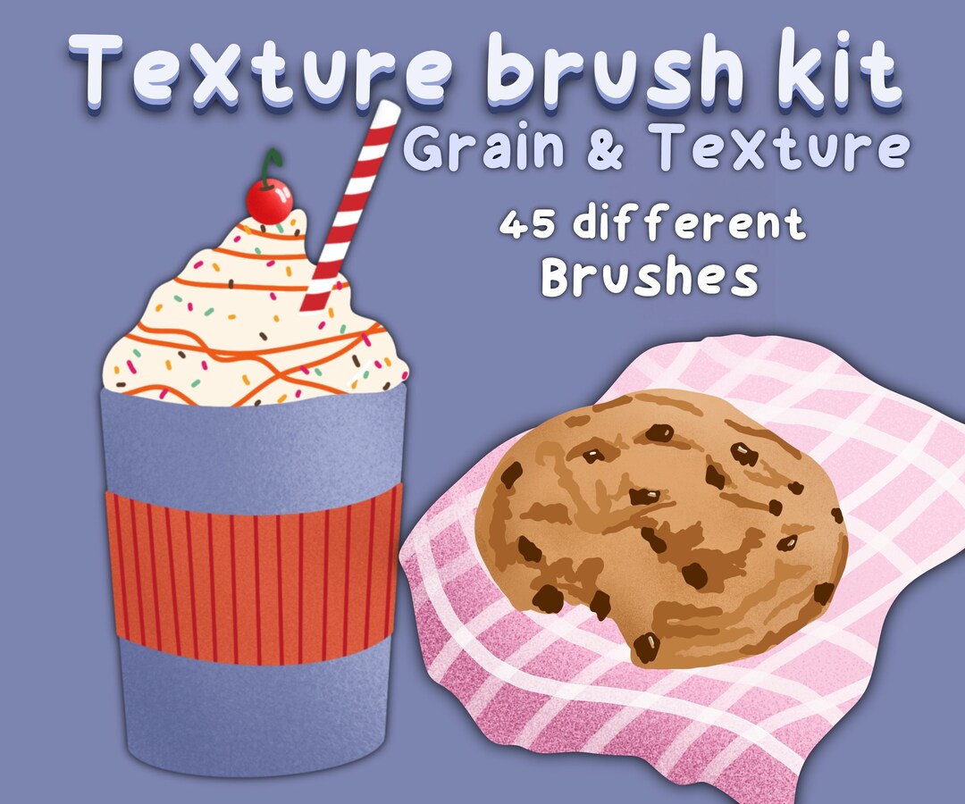 Procreate Texture Brushes Grain Brush Xxl Set Procreate Brush Bundle 45 ...