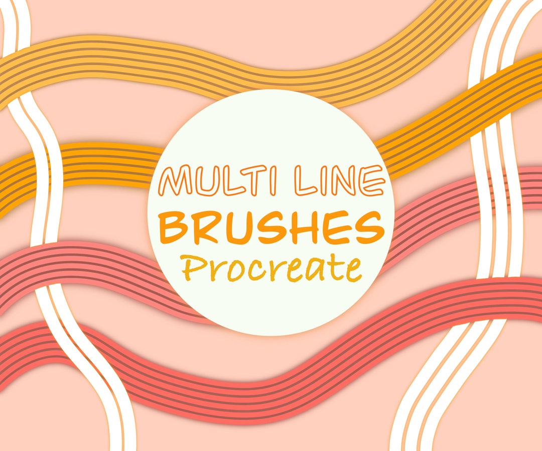 Procreate Multi Line Brush Bundle Calligraphy 6 Brushes Instant ...