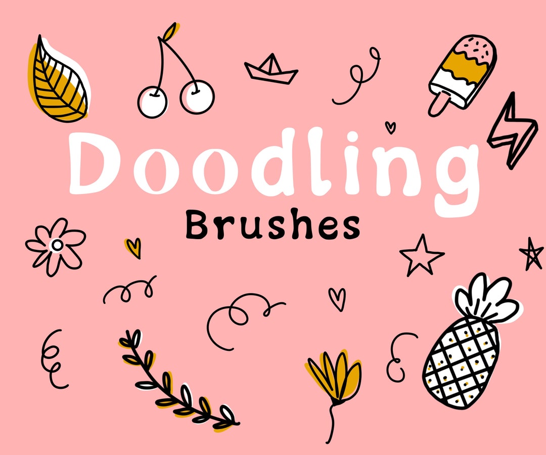 Procreate Doodle Brushes 8 Different Doodling Brushes - Etsy