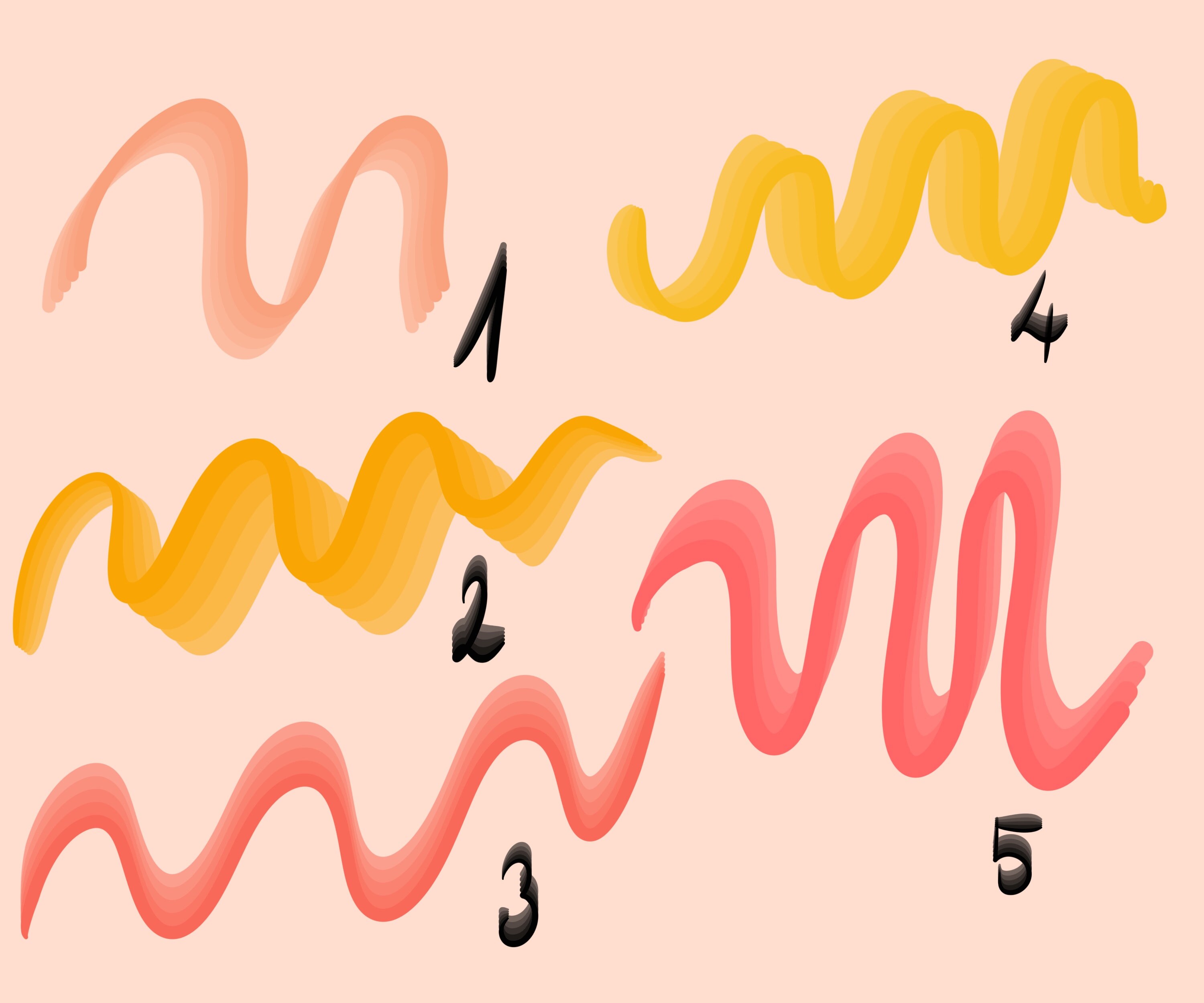 Procreate 3D Lettering Brushes 5 Different Brushes iPad Lettering ...